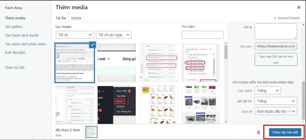 7. Hướng dẫn upload hình ảnh lên website - Thiết kế Web Rẻ